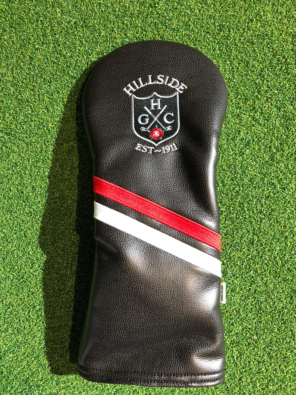 AM&E Hillside Logo Driver Headcover - Black/Red/White | Headcovers ...